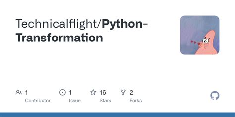 Github Technicalflightpython Transformation