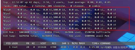 【linux】top命令查看cpu、内存使用率、解释top命令怎么看cpu和内存 Csdn博客
