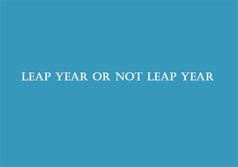 Leap Year In Python 3 With Free Source Code