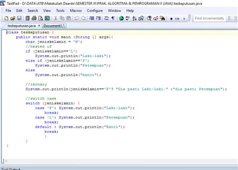 membuat program java ii deardodeadho