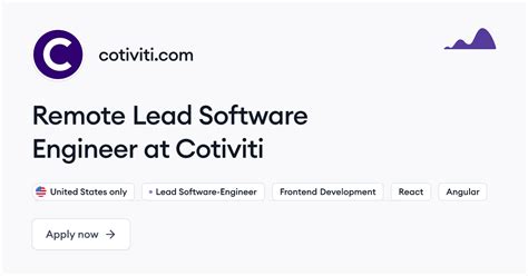 Cotiviti Hiring Lead Software Engineer • Remote Work From Home
