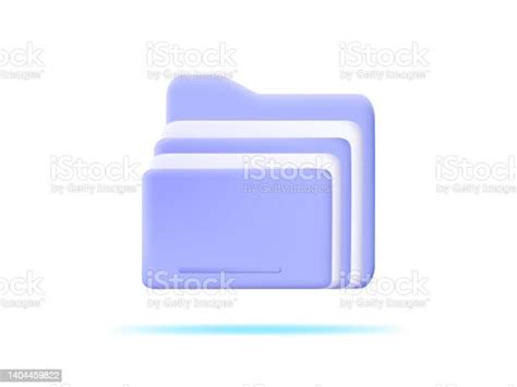 관리 파일을위한 3d 폴더 파일 아이콘이있는 3d 문서 만화 스타일 최소 폴더 0명에 대한 스톡 벡터 아트 및 기타 이미지 0명 3차원 형태 가득 찬 Istock