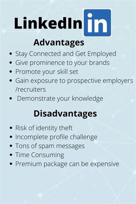 Advantages And Disadvantages Of Linkedln