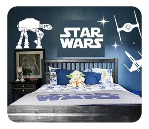 Adesivo Parede Star War Dart Wader Naves Estrelas 60x165 Cm Frete Grátis