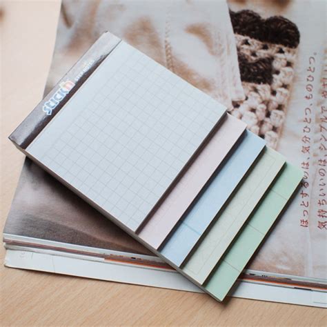N次貼 61325 魔術便條磚可再貼便條紙 新潮型 格線 150張 5色 包 蝦皮購物