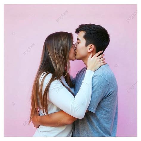 남자는 그의 사랑스러운 연인 소녀 애인의 발렌타인 데이 커플에 선물을 선물 하트 박스 배경 빨간 풍선 하트 키스에 여자 친구 과자를 준다 키스 데이 해피 키스 데이