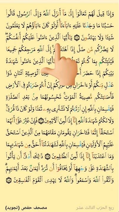 يا أيها الذين آمنوا عليكم أنفسكم لا يضركم من ضل إذا اهتديتم 105 {المائدة} Youtube