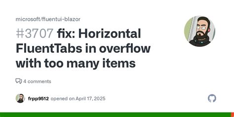 Fix Horizontal Fluenttabs In Overflow With Too Many Items · Issue
