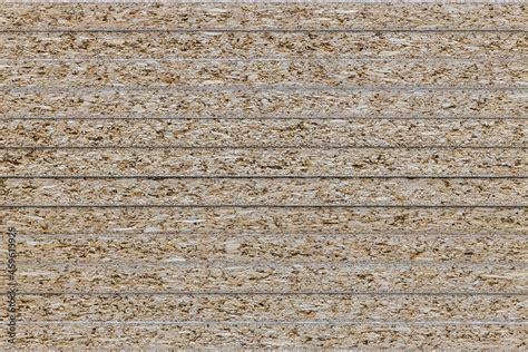 The Texture Of A Stack Of Osb Sheets In A Supermarket Side View Abstract Background Stock