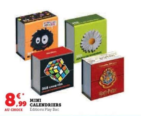 Promo Mini Calendriers Chez Hyper U Icataloguefr
