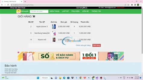 Free code Asp net MVC quản lý bán điện thoại csdl sql sever Sàn giao dịch source code chia sẻ