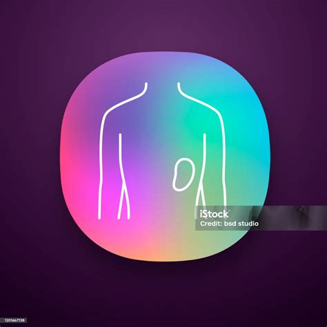 건강한 비장 응용 프로그램 아이콘입니다 건강에 좋은 인간의 기관 기능 림프 계 건강에 좋은 면역 체계 Ui Ux 사용자 인터페이스 웹 또는 모바일 응용 프로그램입니다 벡터