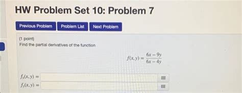 solved hw problem set 10 problem 2 previous problem problem
