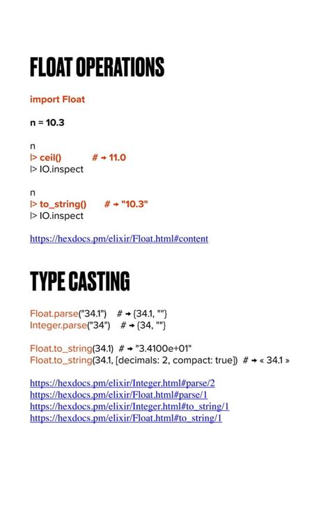 elixir cheatsheet pdf