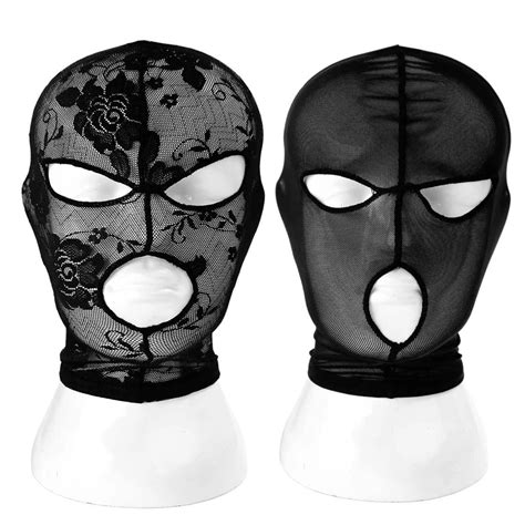 Bdsm Bondage Full Head Mask Sex Toys Unisex Blindfold Eye Mask Elastic