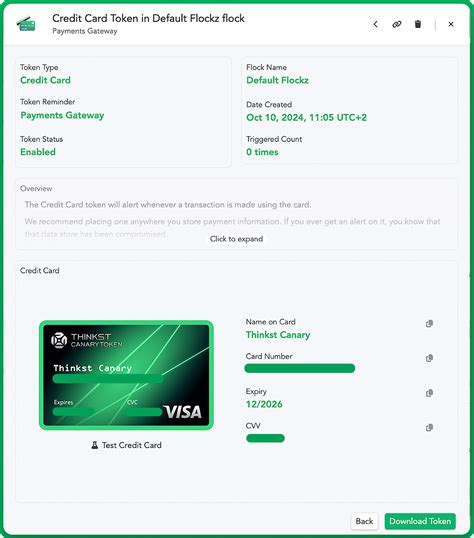 How Do I Create A Credit Card Canarytoken Thinkst Canary