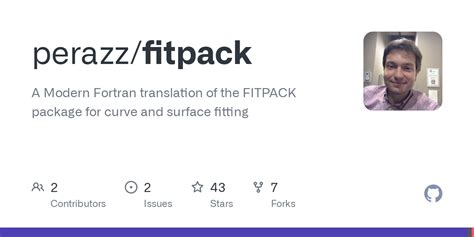 Github Perazzfitpack A Modern Fortran Translation Of The Fitpack Package For Curve And