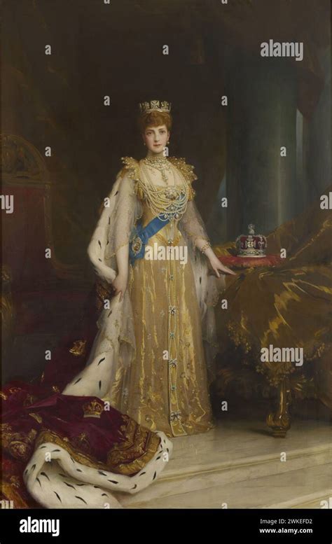Portrait Of Queen Alexandra Of Denmark 1844 1925 Museum Embassy Of