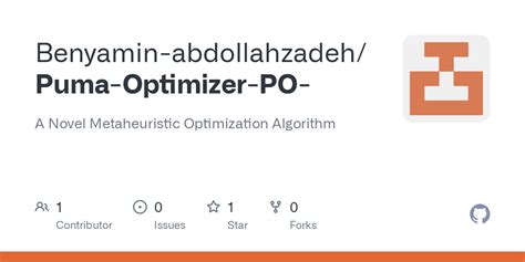 Github Benyamin Abdollahzadeh Puma Optimizer Po A Novel Metaheuristic Optimization Algorithm
