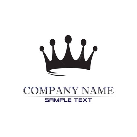 Crown Logo And King Template Vector Illustration Queen Crown Black