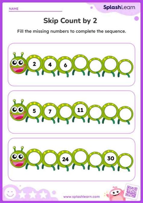 Complete Skip Counting By 2 Maths Worksheets Splashlearn