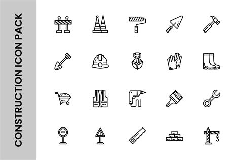 Construction Icon Thin Line Graphic By Decta Project · Creative Fabrica