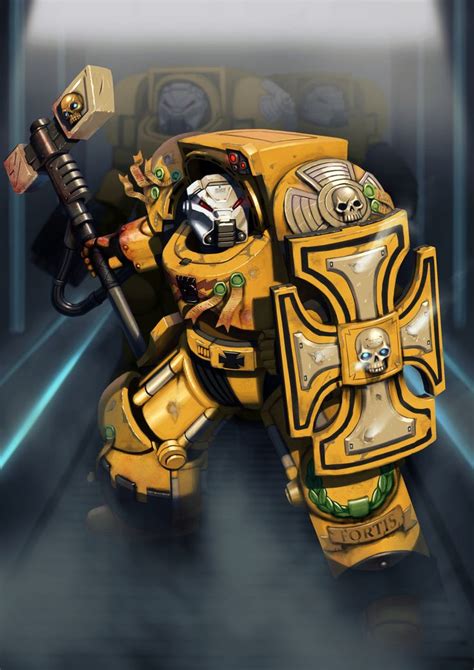 Artstation Imperial Fist Terminator Warhammer 40k Imperial Fist
