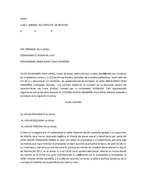 Modelo De Carta Documento
