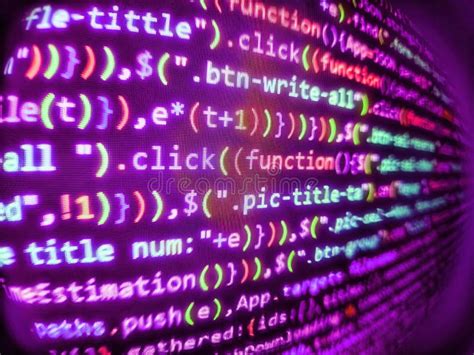 Software Abstract Background Binary Digits Code Editing Abstract Source Code Background Stock