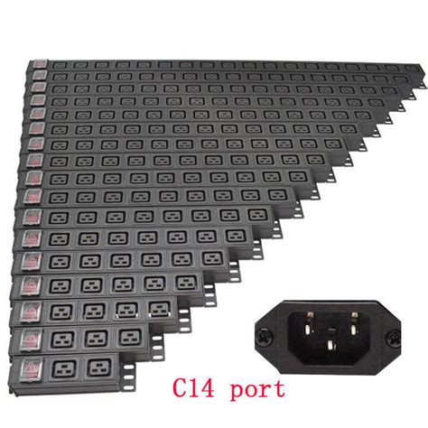PDU Power Strip Network Cabinet Rack Power Distribution Unit C Port Link A C Socket LED