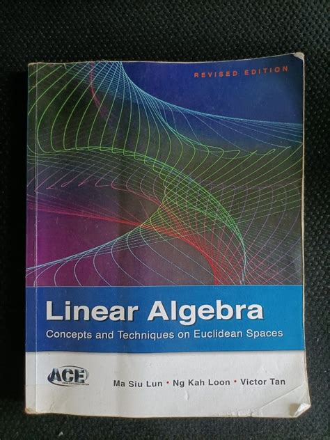 Linear Algebra Concepts And Techniques Of Euclidean Spaces Revised Edition Hobbies And Toys