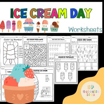 National Ice Cream Day Themed Activities And Worksheetsㅣend Of The Year