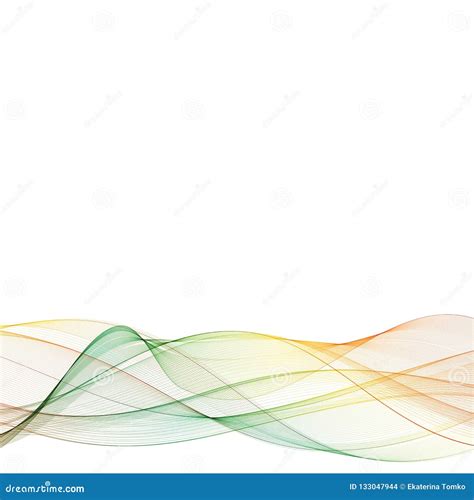 Colored Undulating Lines Abstract Illustration Vector Background Stock Vector Illustration