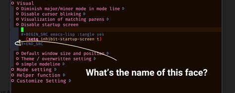Looking For The Face Name To Customize Thanks Remacs