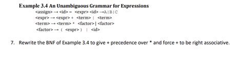 Solved Example 34 An Unambiguous Grammar For Expressions Solved Example 34 An Unambiguous Grammar For Expressions