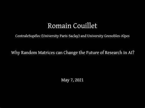 How Random Matrix Theory Can Help Deep Learning Reason Town