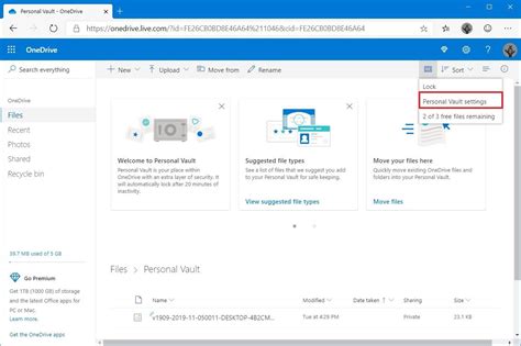 How To Set Up Onedrive Personal Vault Storage On Windows 10 Windows Central
