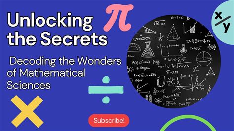 decoding mathematical sciences unlocking secrets maths youtube