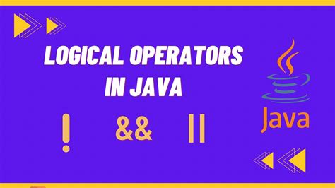 Logical Operators In Java Youtube