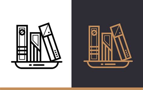 Übersicht Classbookssymbol Für Bildung Zeile Symbole Geeignet Für