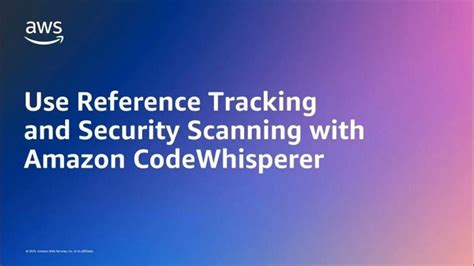 Shing Lyu On Linkedin Use Reference Tracking And Security Scanning With Amazon Codewhisperer