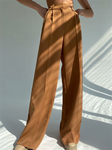 Женские широкие брюки костюмы осенняя винтажная офисная одежда прямые штаны Элегантные