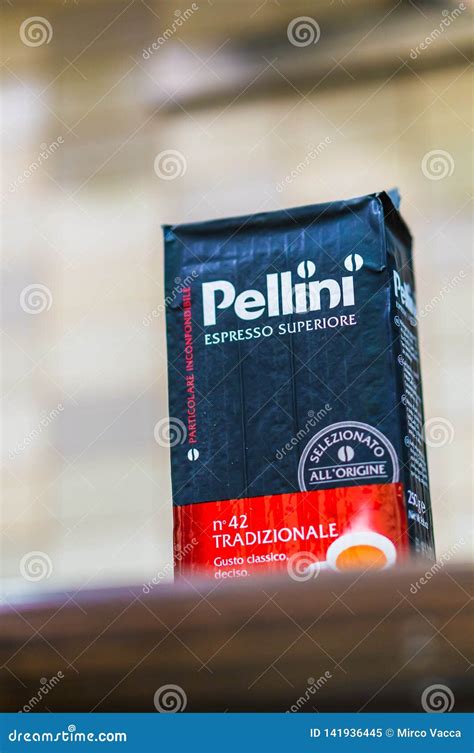 Pellini coffee editorial image. Image of packed, branded - 141936445