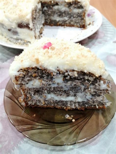 Торт "Маковый" с лимонным курдом рецепт с фото пошаговый от Марина ...