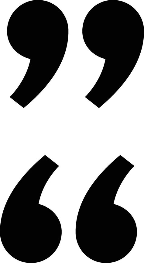 Double Quote Icon Vector Quotation Mark Symbol Isolated On White