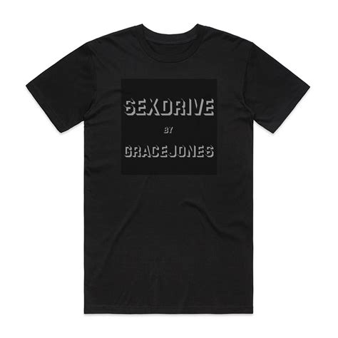 Grace Jones Sex Drive Album Cover T Shirt Black