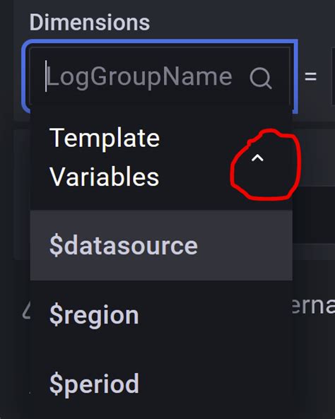 Cloudwatch Using Template Variables In Query Dimensions Breaks