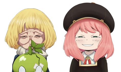 Download Animated Characters Blondeand Pink Hair Wallpaper