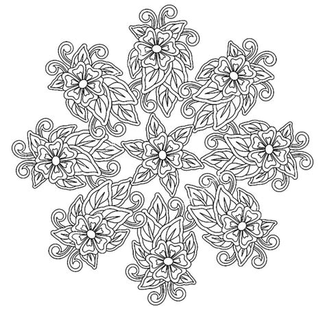 Flower Mandala Coloring Page