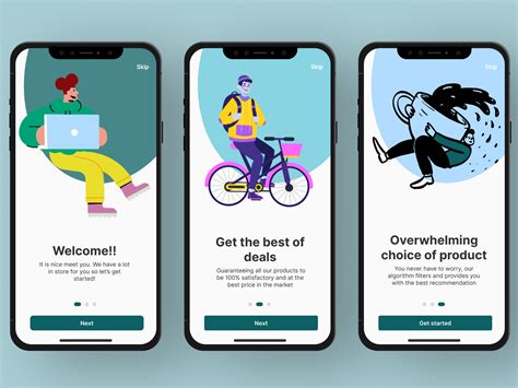 mobile app onboarding ui ux by abiodun olayinka on dribbble